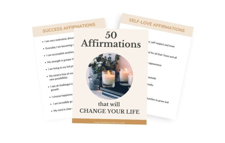 Positive Affirmations - The Balanced CEO