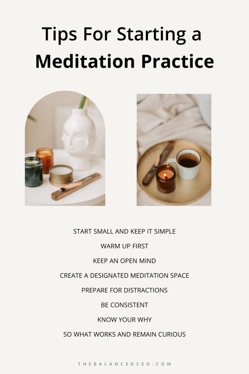 8 Tips for Starting a Meditation Practice - The Balanced CEO