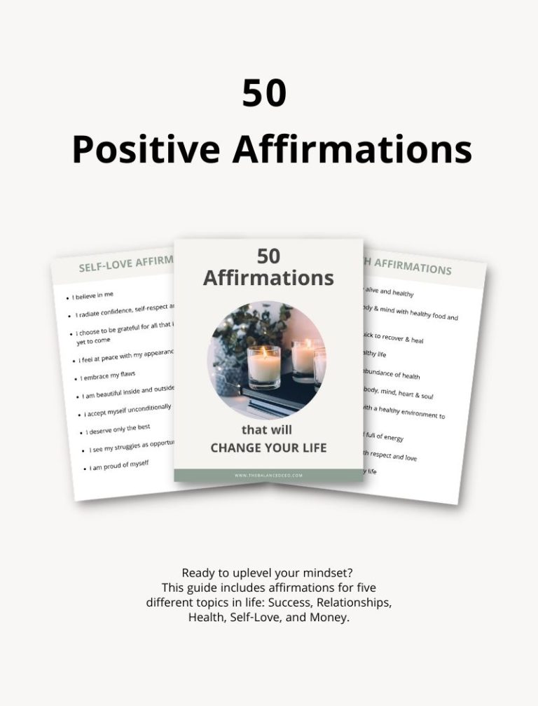 Positive Affirmations - The Balanced CEO