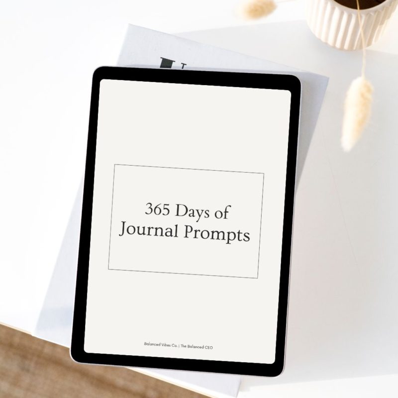 Daily Journal Prompts - The Balanced CEO