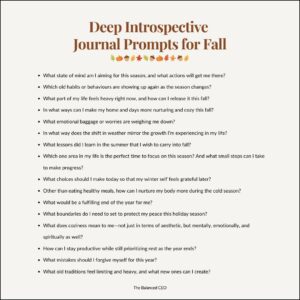 45 Fall Journal Prompts for Mental Clarity and Seasonal Self-Check ...